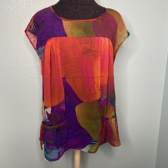 Fred David | Tops | Vintage Fred David Colorful Blouse | Poshmark